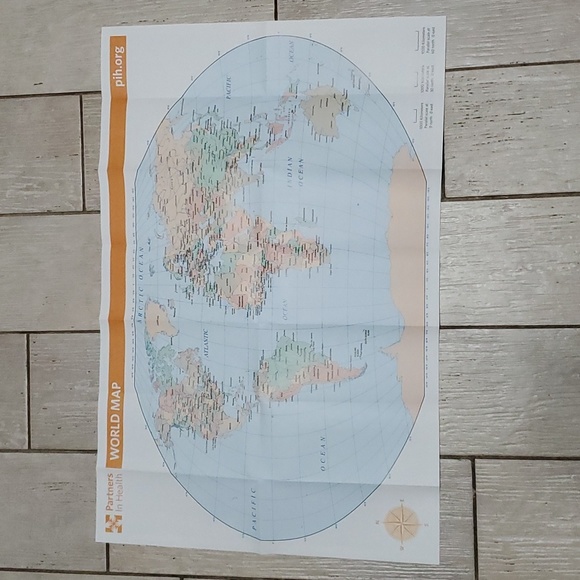 Unknown | Art | Foldable World Map | Poshmark